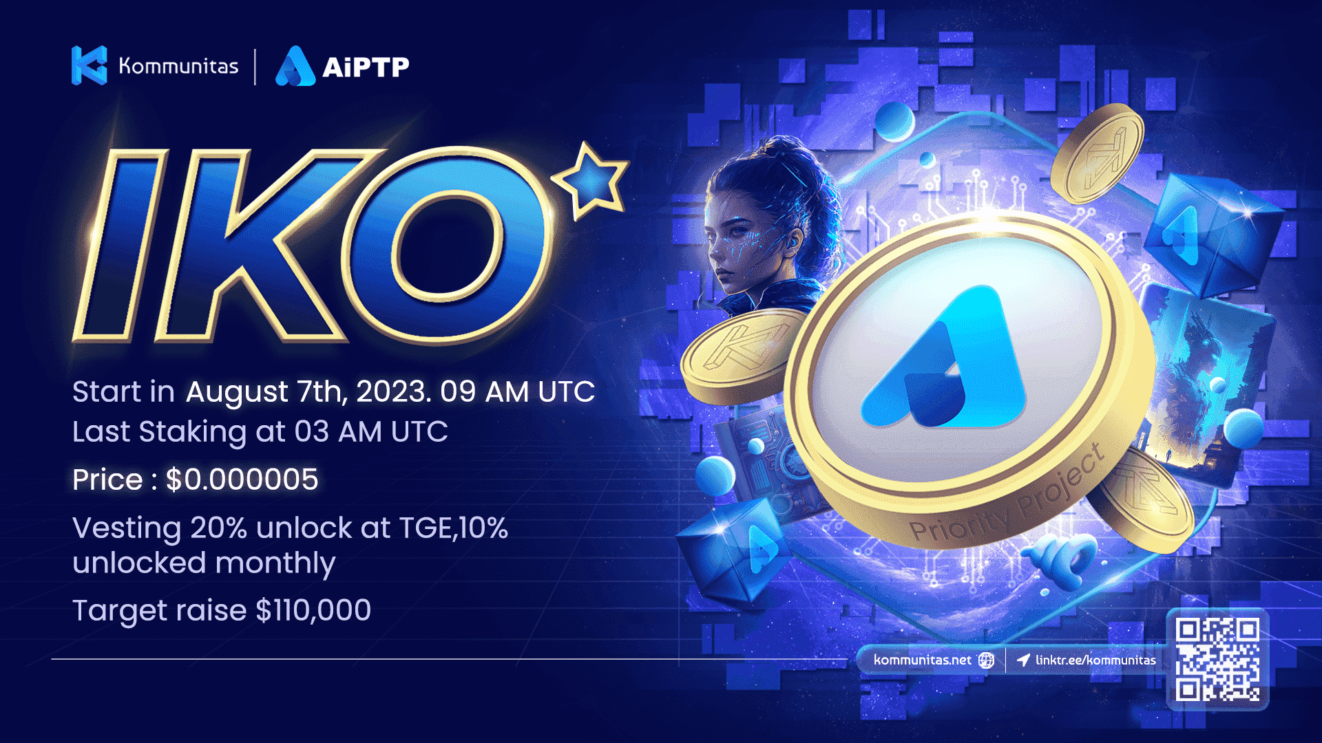 Kommunitas x AiPTP Priority IKO Details | Kommunitas Blog